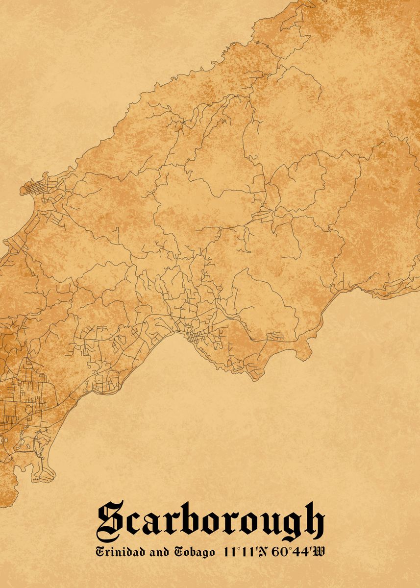 'Scarborough' Poster, picture, metal print, paint by HEMERSON | Displate