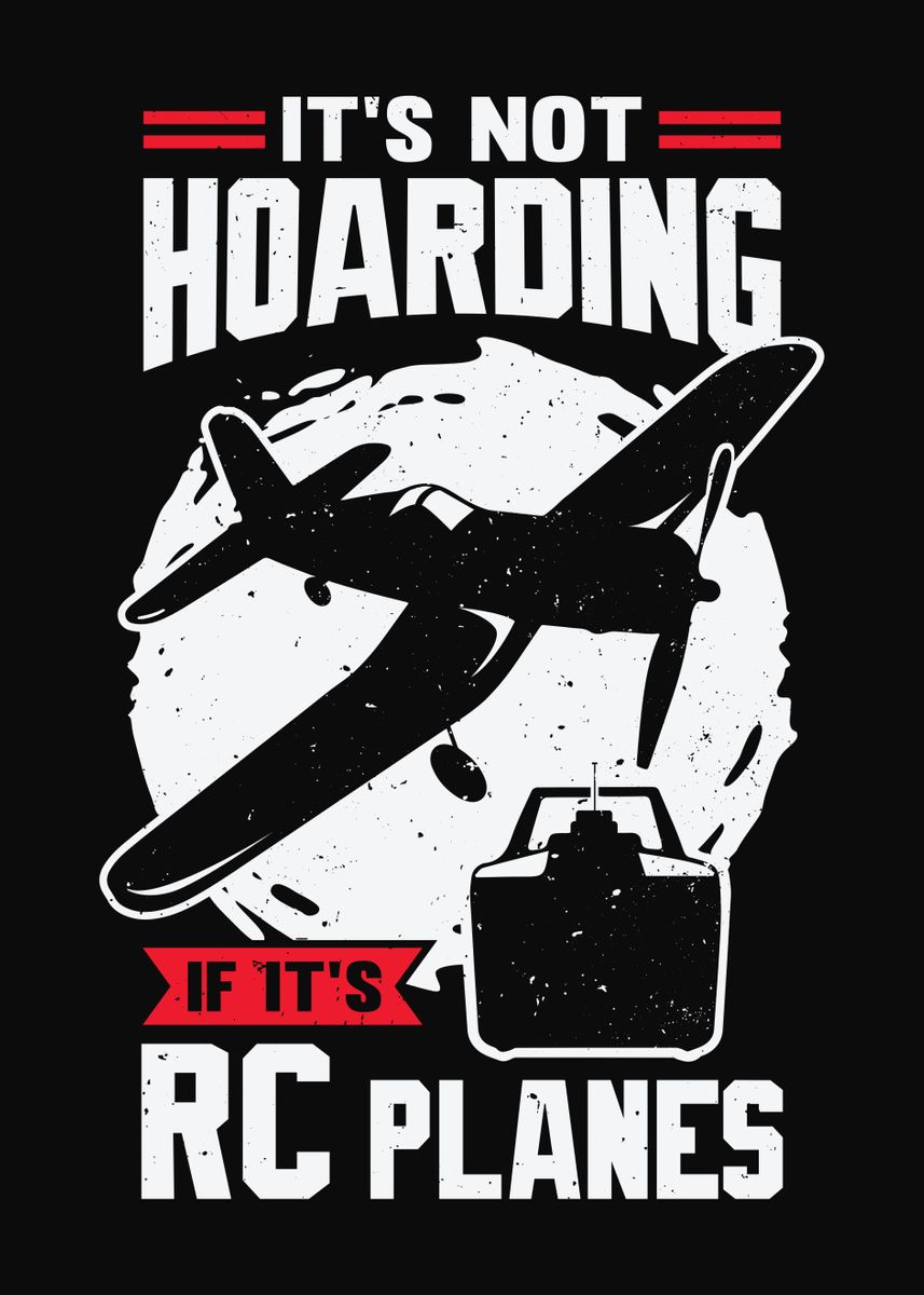 'RC Plane Lover Design' Poster by Marcel Doll | Displate