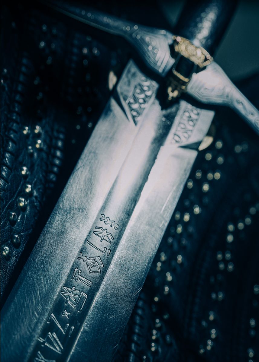 'Witcher Sword' Poster, picture, metal print, paint by The Witcher ...