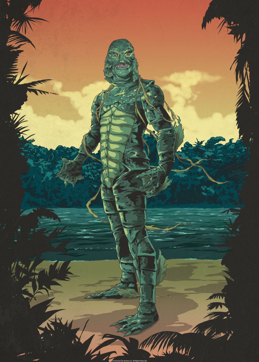 'Creature' Poster, picture, metal print, paint by Universal Monsters ...