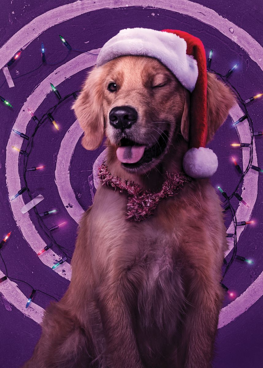 'Lucky Santa' Poster, picture, metal print, paint by Marvel | Displate