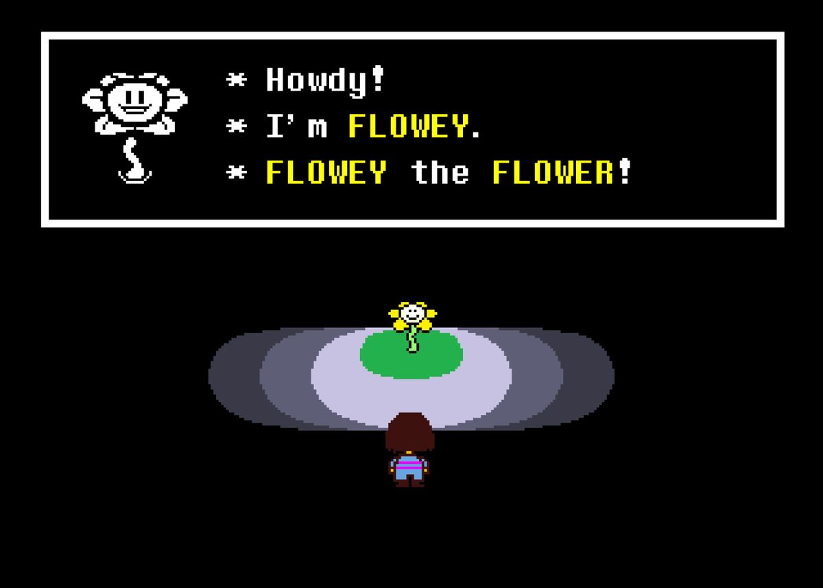 'Undertale Flowey' Poster by Ze Wiss | Displate