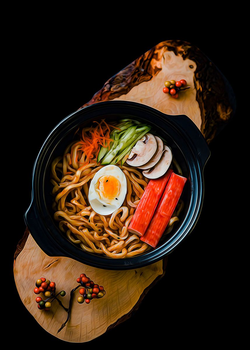 'Noodle ' Poster by San Illustrator | Displate