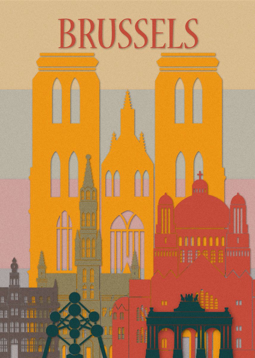 'Brussels' Poster by Sam Kal | Displate