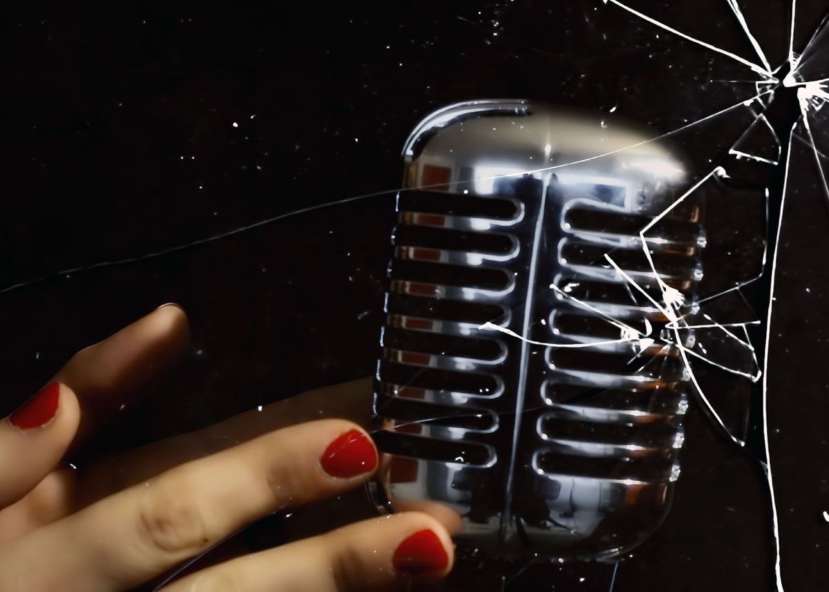 'Microphone symbolic broken' Poster by Gianfranco Grenar | Displate