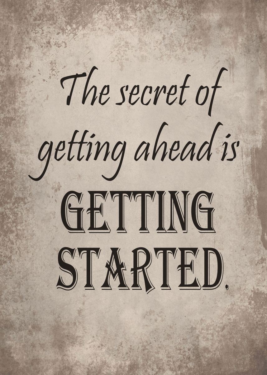 'Getting started' Poster, picture, metal print, paint by XandYart ...