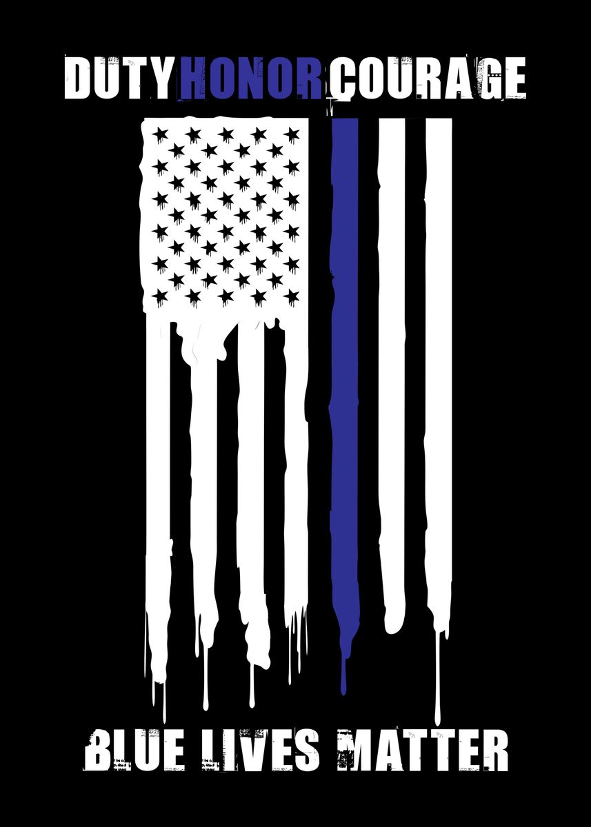 'Police Wall Art Decor' Poster, picture, metal print, paint by ...