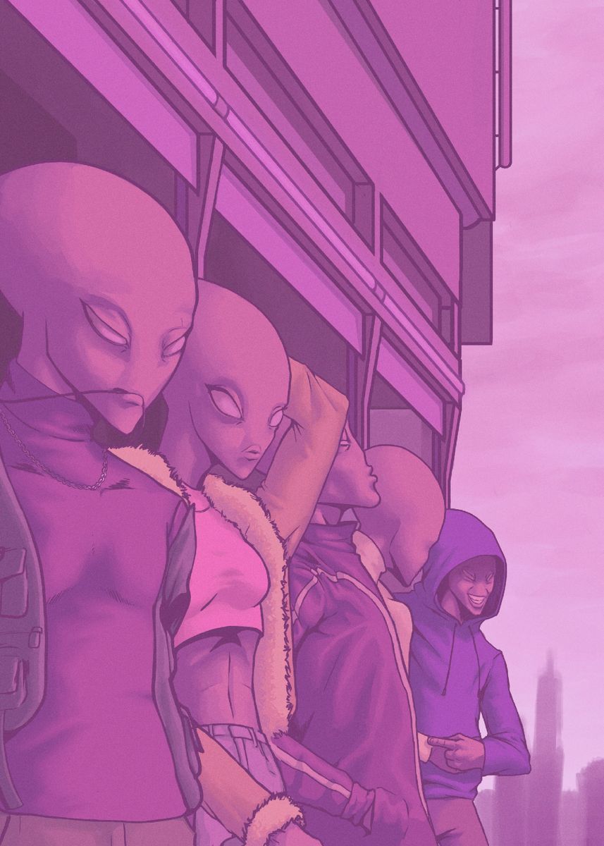 'The Gang' Poster, picture, metal print, paint by P1x Creations | Displate