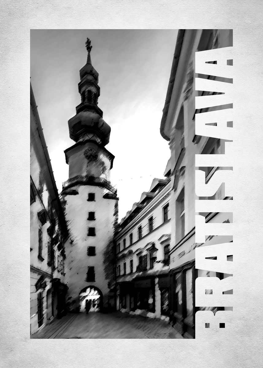 'Bratislava' Poster by Bo Kev | Displate