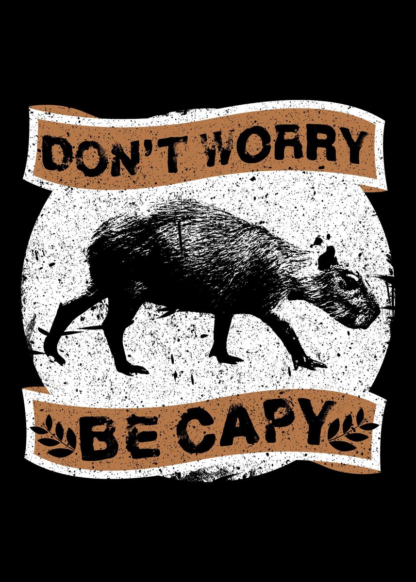 'Capybara' Poster by CrazySquirrel | Displate