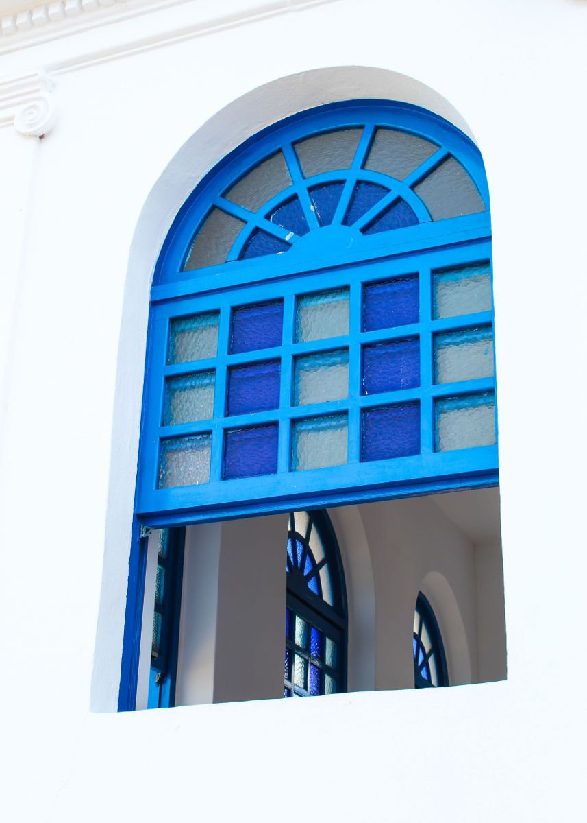 'Blue Window' Poster, picture, metal print, paint by Cesar Vieira ...