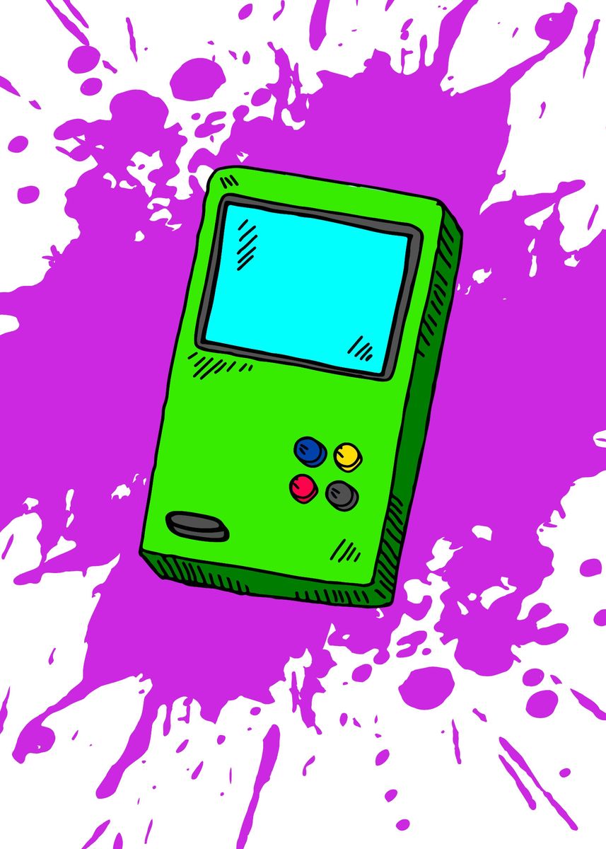 'game boy' Poster, picture, metal print, paint by Lardis Art | Displate
