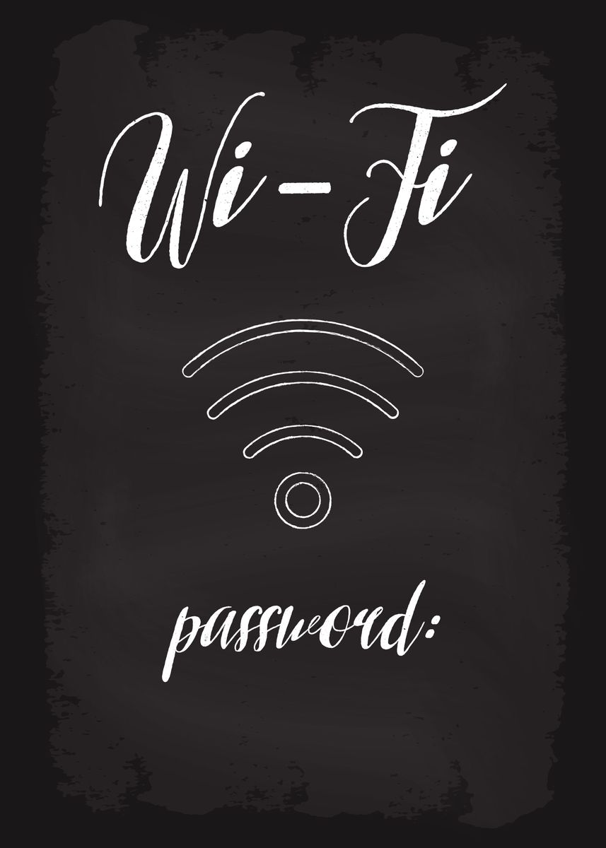 'WiFi Internet' Poster, picture, metal print, paint by dkDesign | Displate