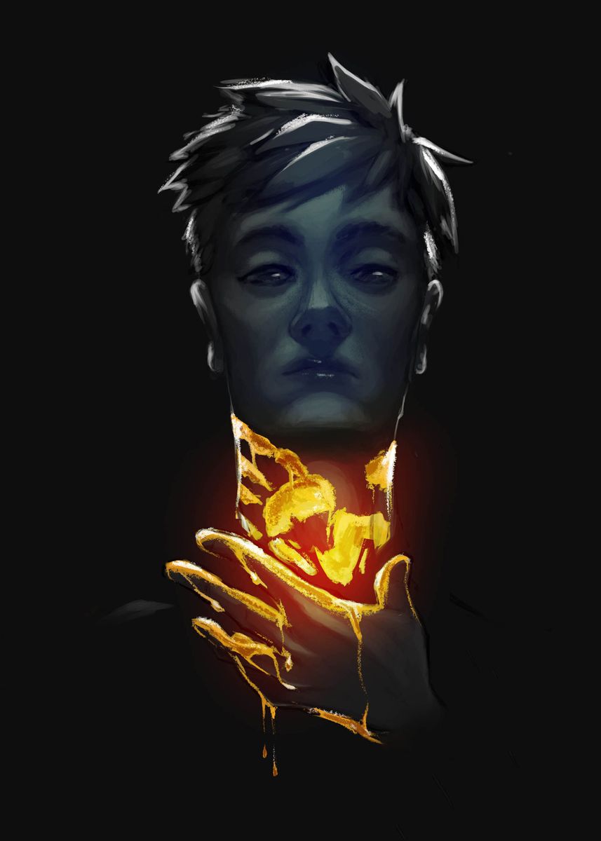 'Choke' Poster, picture, metal print, paint by Eric Epichkin | Displate