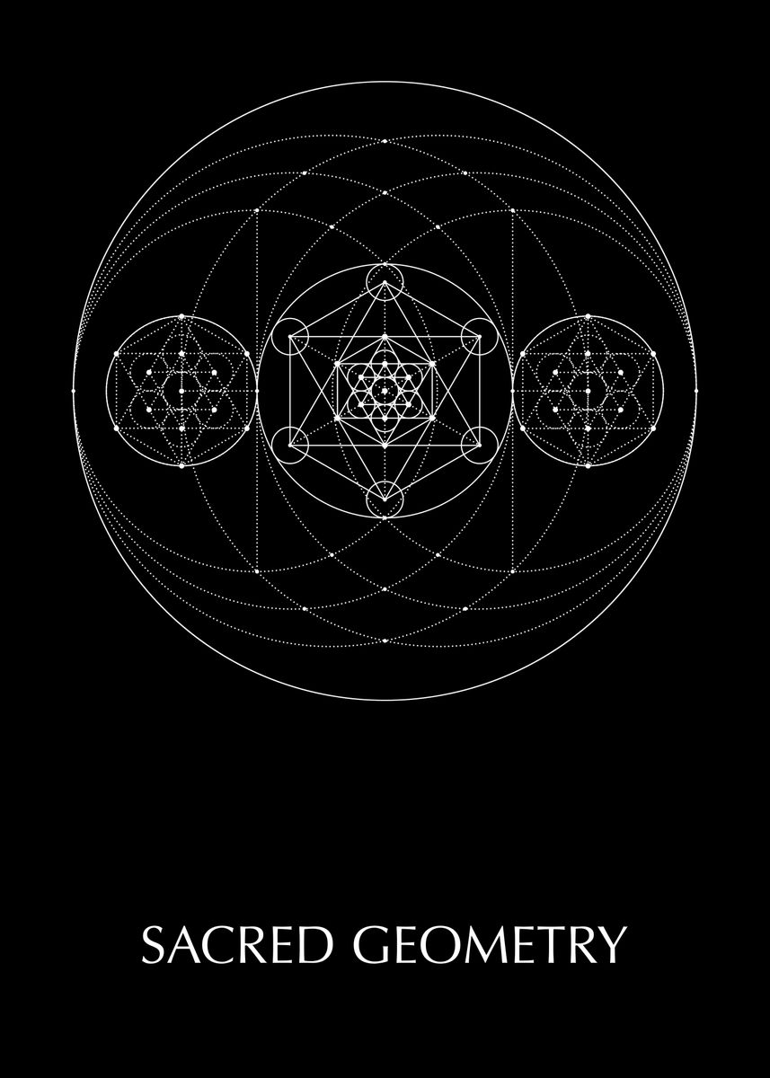 'Sacred Geometry' Poster, picture, metal print, paint by Karin Studio ...