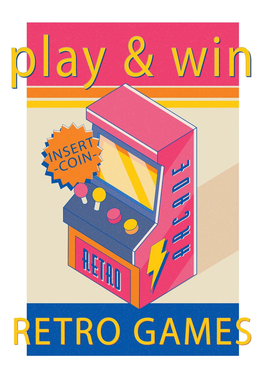 'arcade game' Poster by Lardis Art | Displate