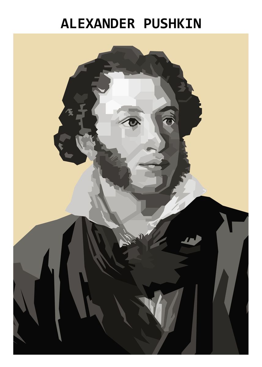 'Alexander Pushkin' Poster, picture, metal print, paint by NGUYEN DINH ...