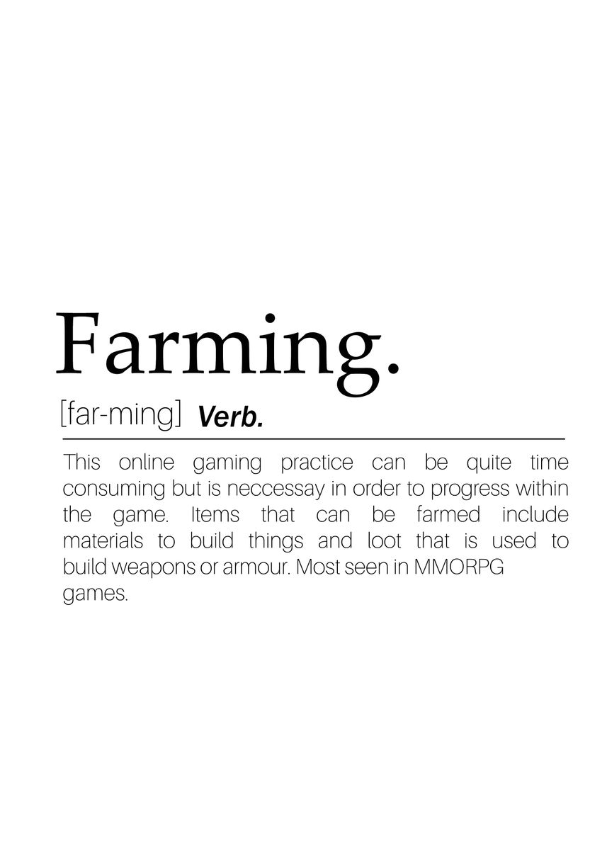 'Farming Gaming' Poster, picture, metal print, paint by Designersen ...