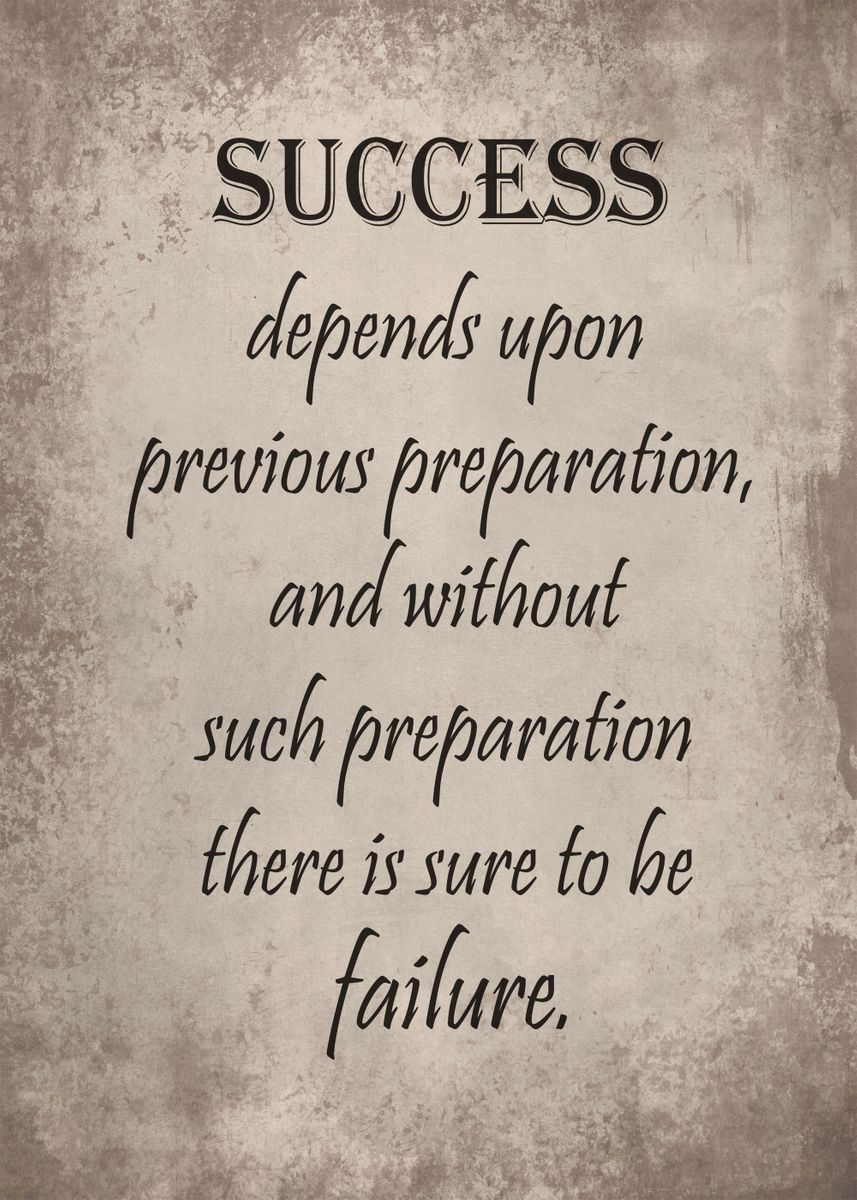 'Success preparation ' Poster, picture, metal print, paint by XandYart ...