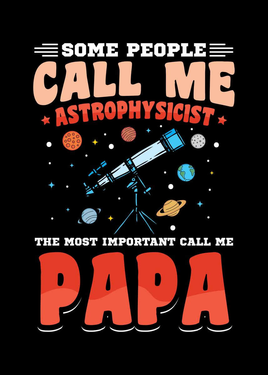 'Astrophysics' Poster by Sebastian Wünsche | Displate