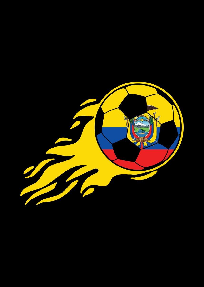 'Soccer Ecuador' Poster, picture, metal print, paint by Mealla | Displate