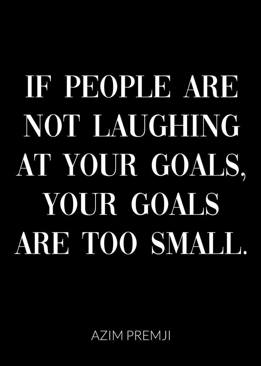 'Goals Quote Target Success' Poster by dkDesign | Displate