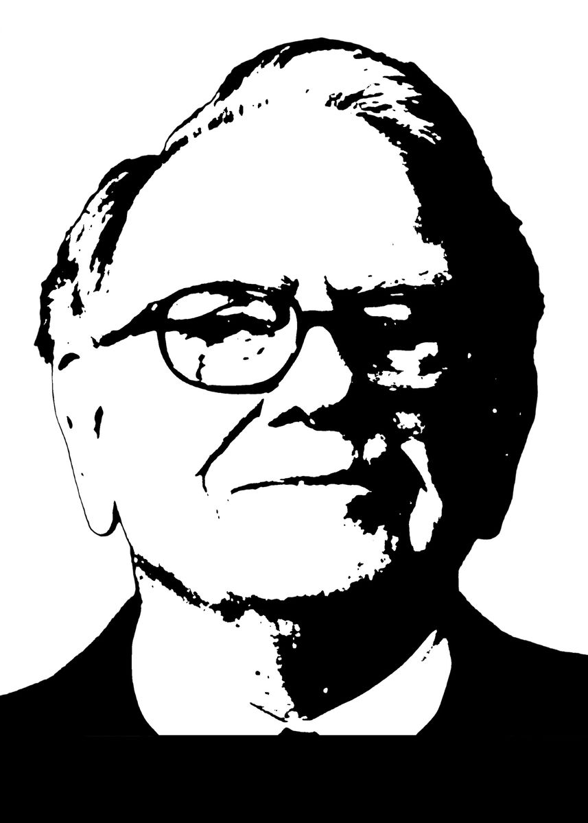 'Warren Buffett Portrait' Poster, picture, metal print, paint by Max ...
