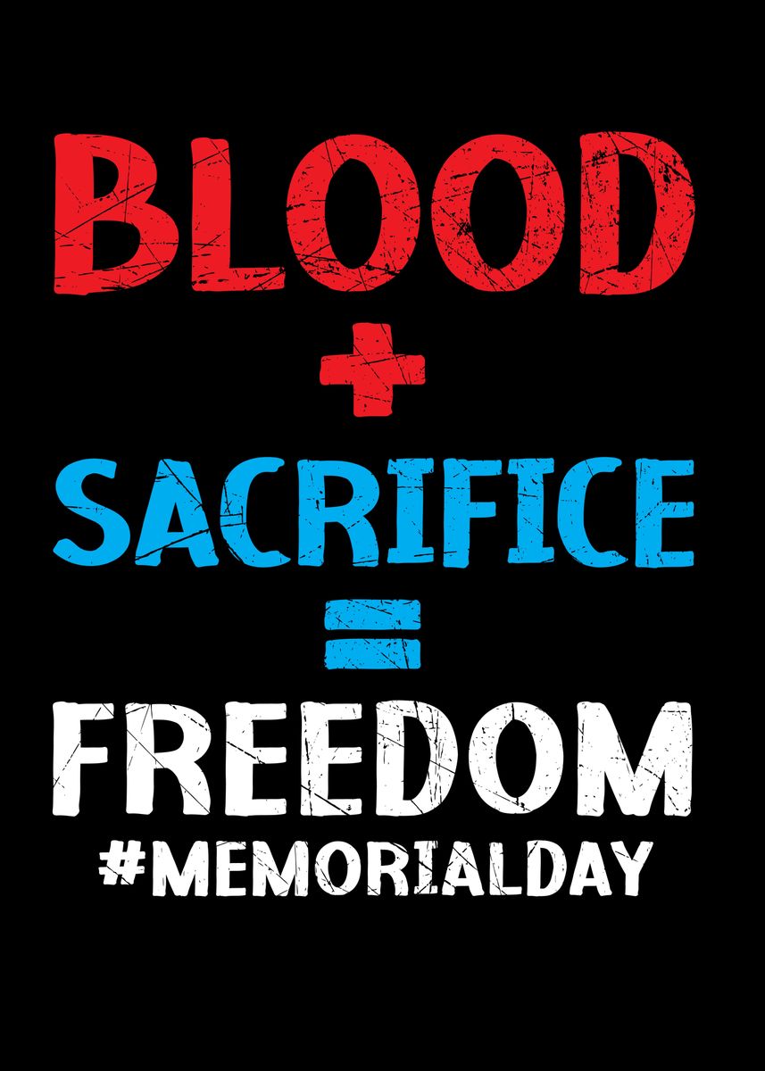 'Blood Sacrifice Freedom' Poster by NAO | Displate