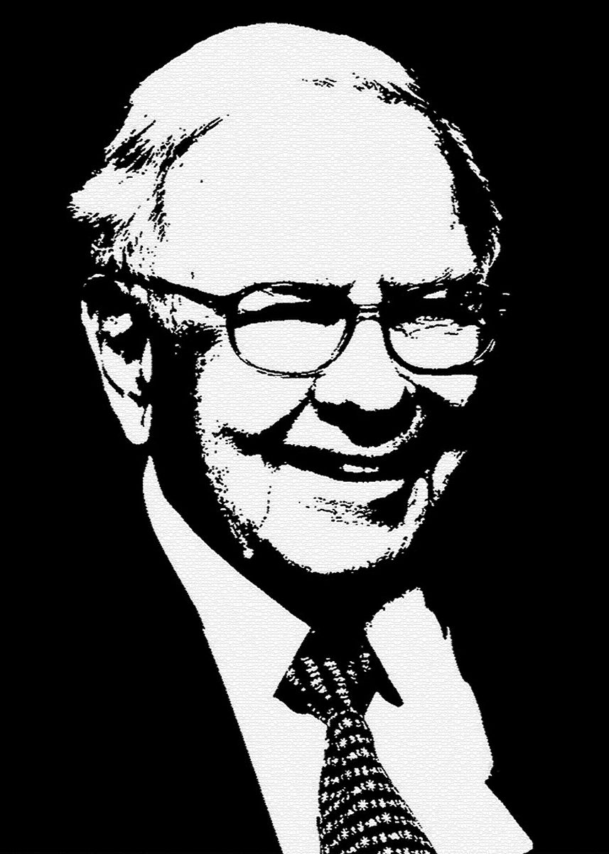'Warren Buffett ' Poster, picture, metal print, paint by Max Ronn ...