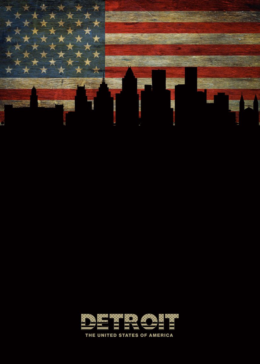 'Detroit Michigan' Poster by tombalabomba | Displate