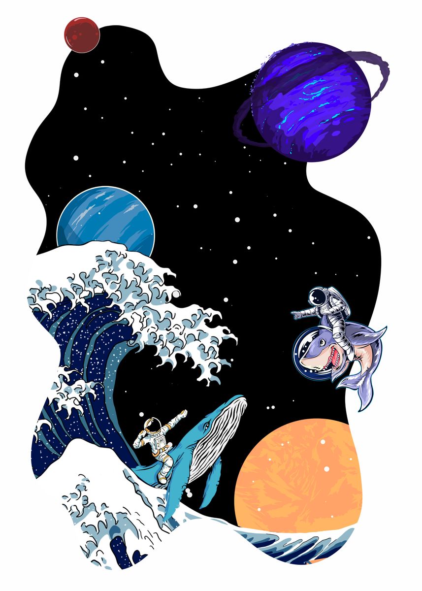 'Battle space' Poster, picture, metal print, paint by Karin Studio ...