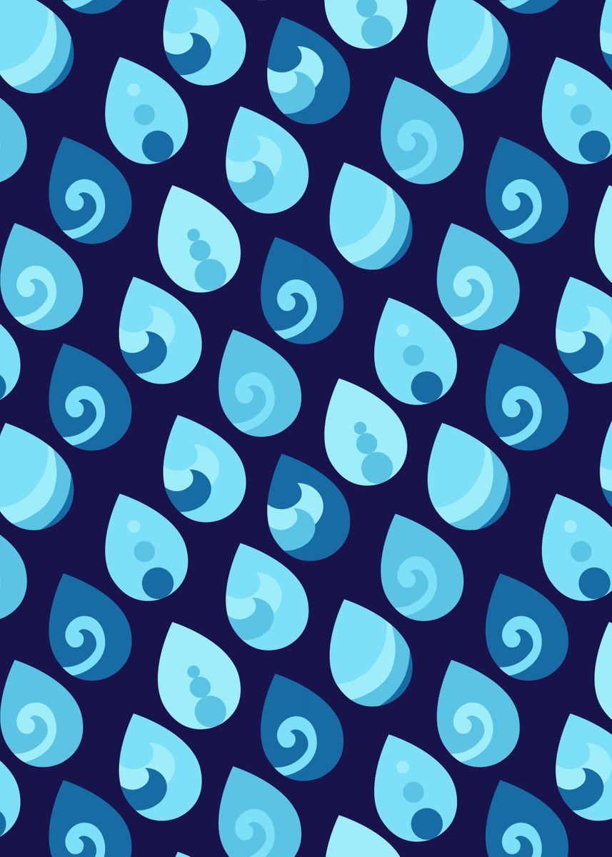 'Abstract rain drops' Poster by Elinnet | Displate