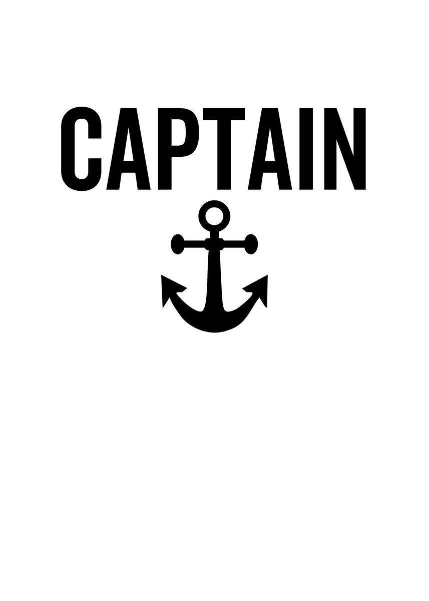 'Captain Anchor' Poster, picture, metal print, paint by Francois ...