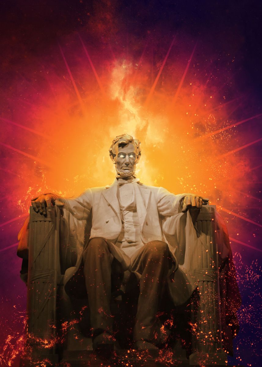 'Abraham Lincoln' Poster, picture, metal print, paint by Ishan Mishra | Displate