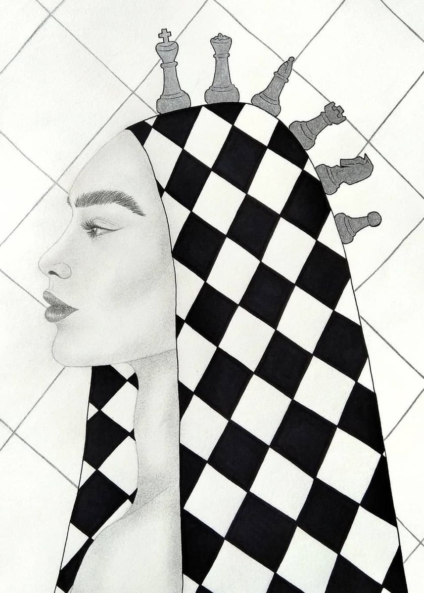 'CheckMate' Poster by Lisanne van Stijn | Displate