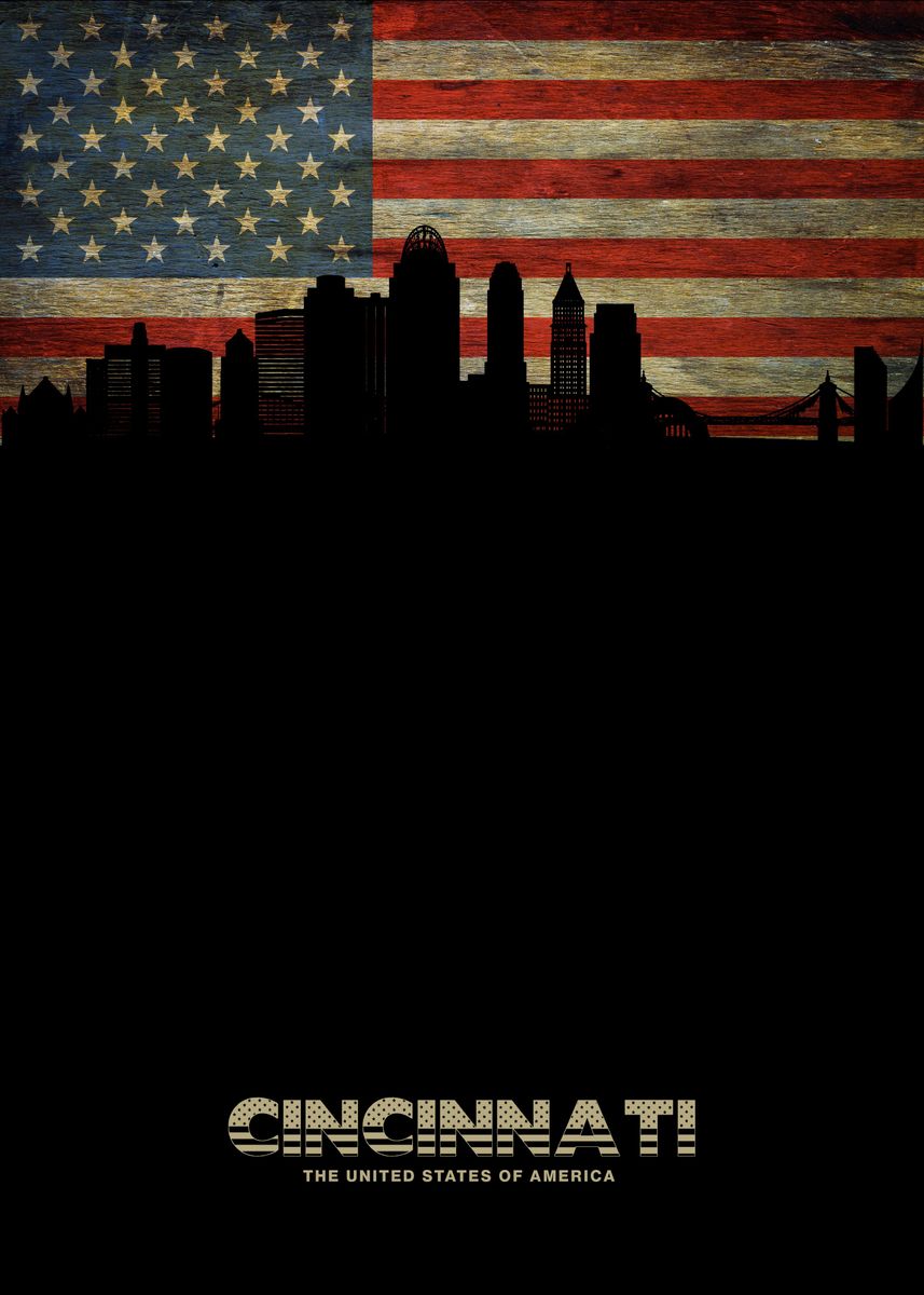 'Cincinnati Ohio US' Poster by tombalabomba | Displate