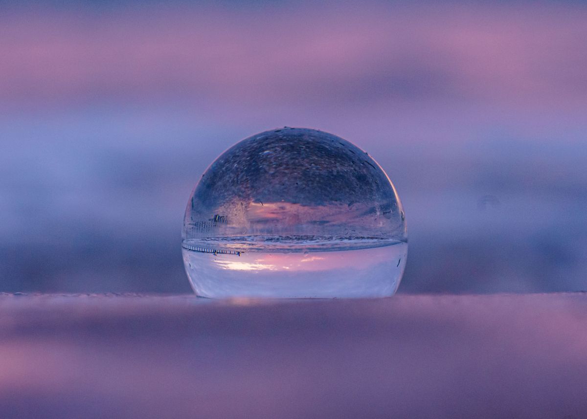 'Crystal Ball Sunrise' Poster by Hristo Anestev | Displate