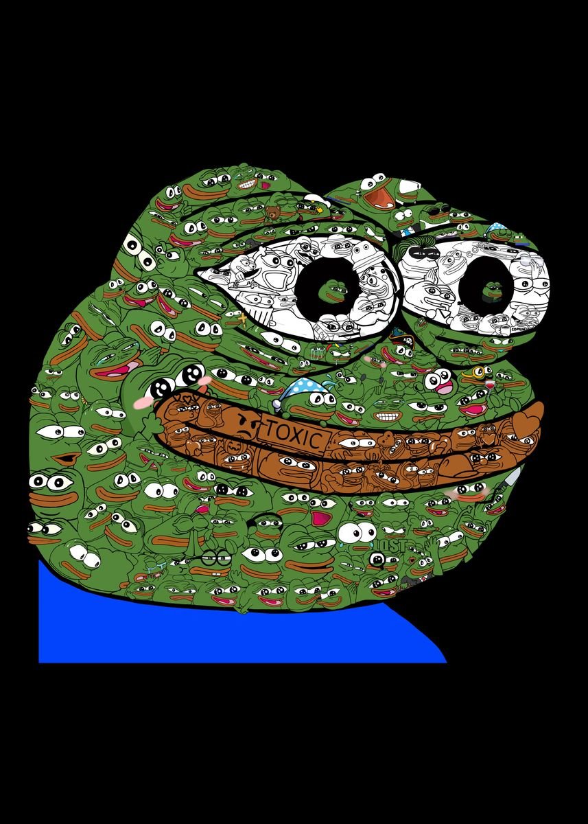 'Pepe Yep' Poster, picture, metal print, paint by Desky | Displate