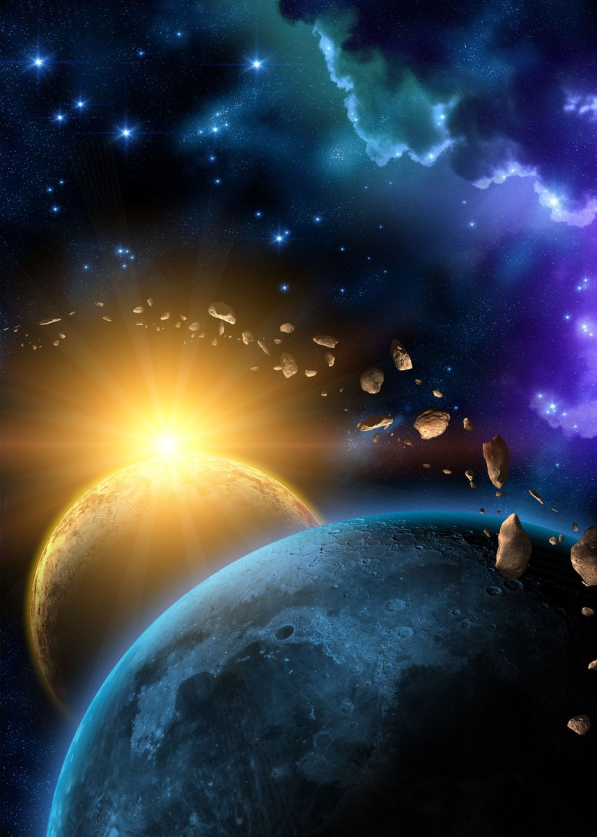 'Space Light' Poster by Boon Bi | Displate