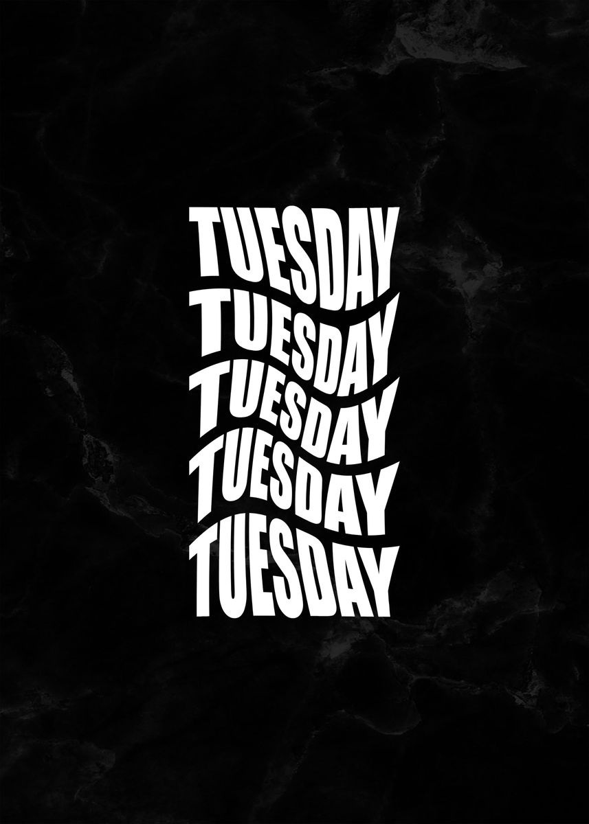 'TUESDAY' Poster, picture, metal print, paint by Rini Arin | Displate