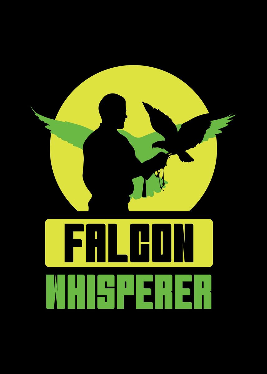 'Falconer Falcon' Poster, picture, metal print, paint by Sebastian ...