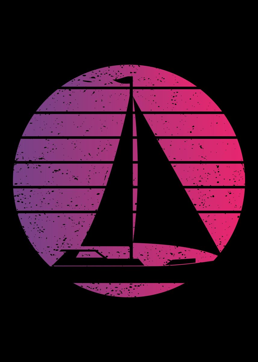 'Sailing Retro Vintage' Poster by royalsigns | Displate