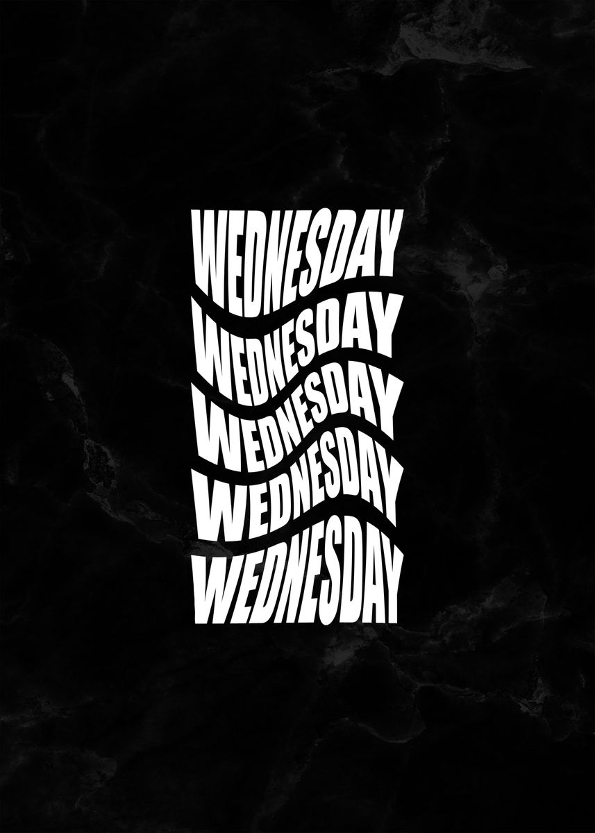 'WEDNESDAY' Poster, picture, metal print, paint by Rini Arin | Displate