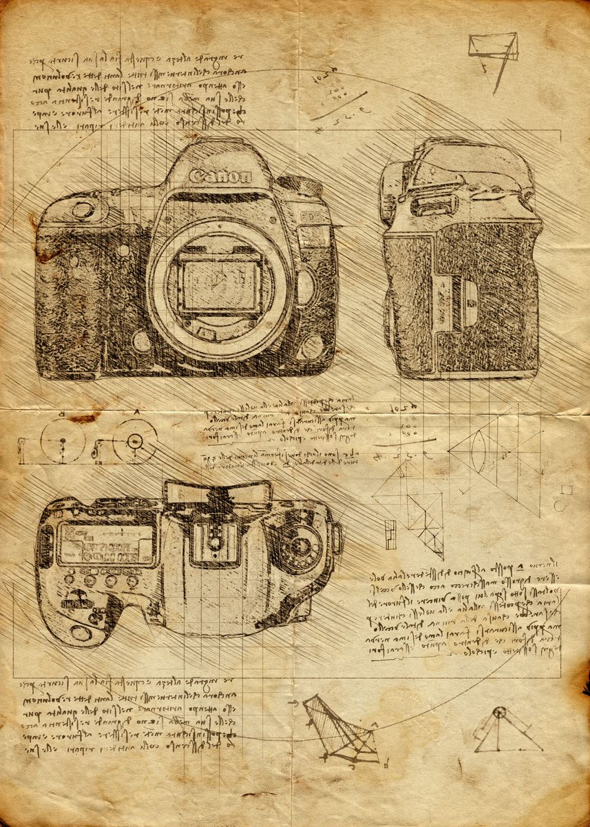 'Canon camera' Poster, picture, metal print, paint by Jerhus | Displate