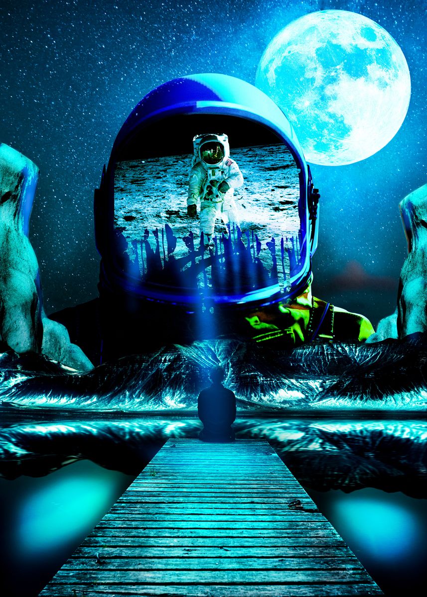 'Manipulation' Poster, picture, metal print, paint by San Creative ...