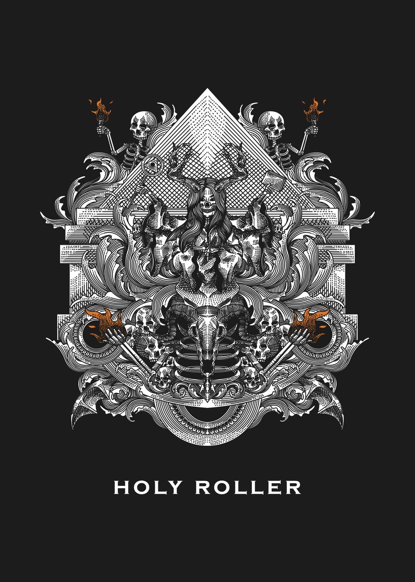 'Holy Roller' Poster, picture, metal print, paint by Mahendra Putra ...