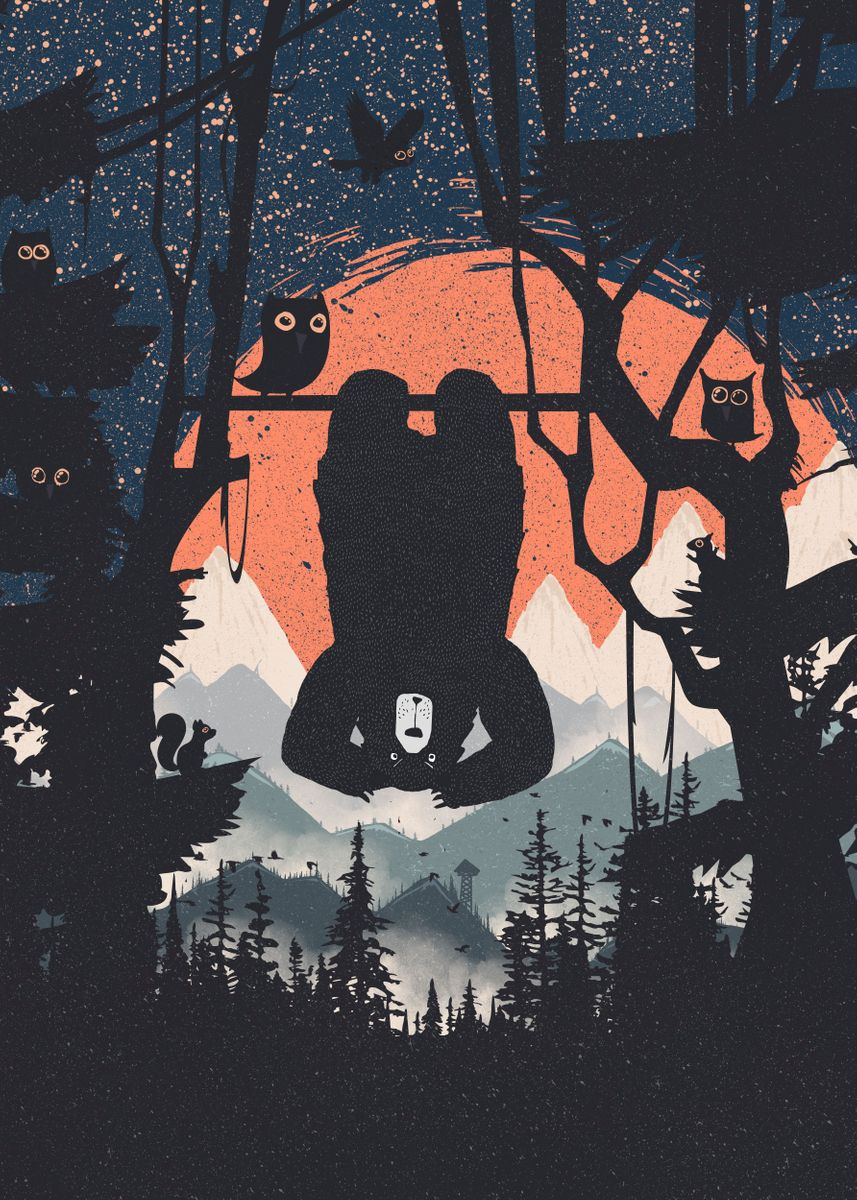 'Wild Gym' Poster, picture, metal print, paint by Ilya Danilov | Displate