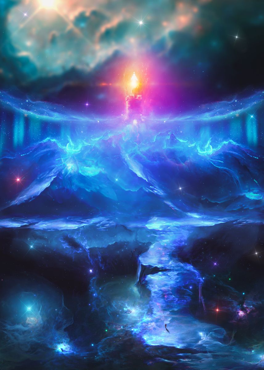 'The Eternal Light' Poster, picture, metal print, paint by The Space ...