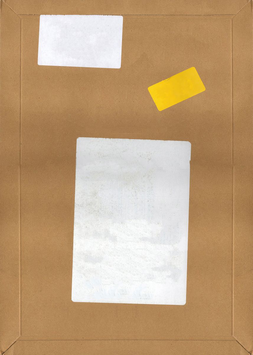 'Cardboard flat box mail la' Poster, picture, metal print, paint by ...