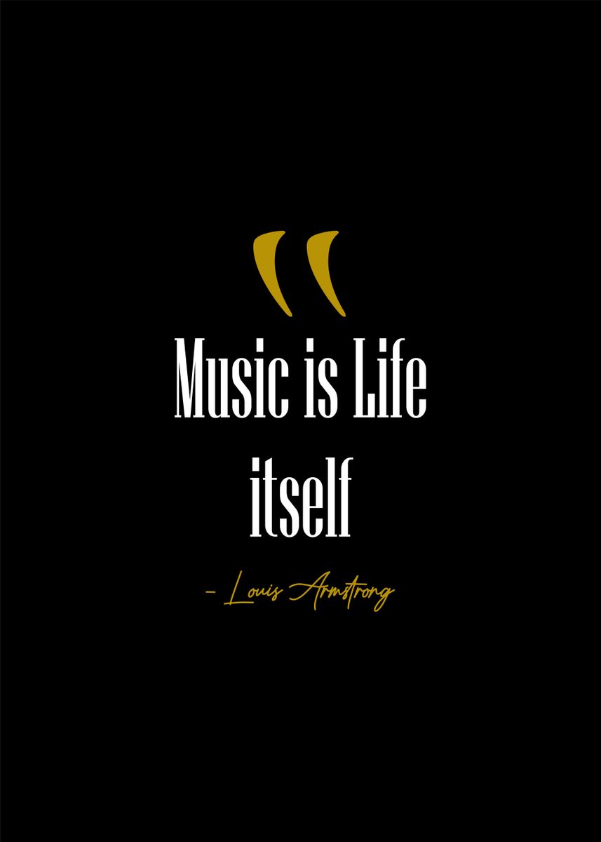 'inspirational music quotes' Poster, picture, metal print, paint by ...